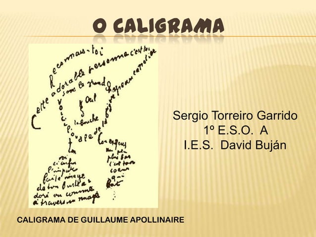 O caligrama | PPT