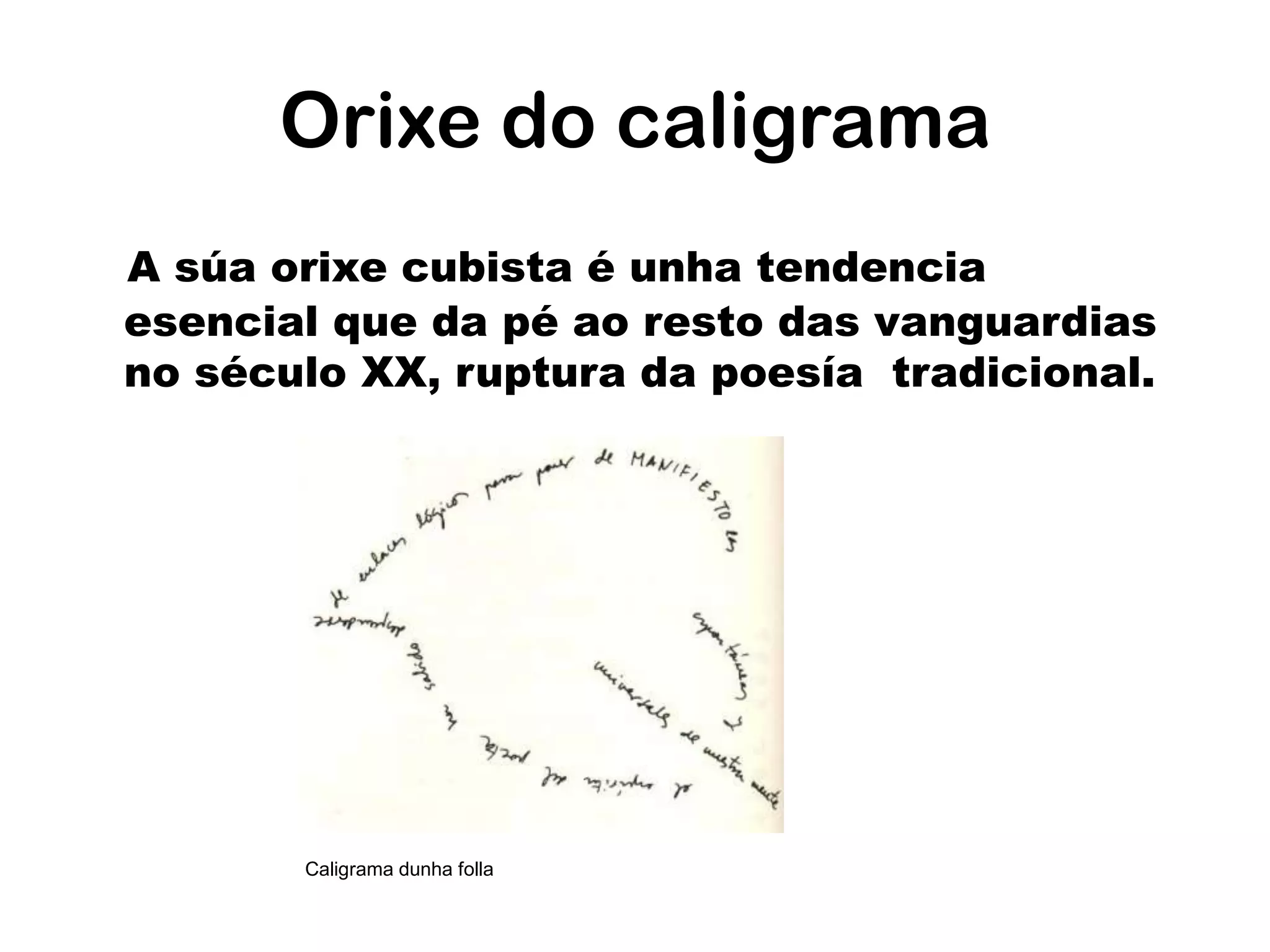 O caligrama | PPTX