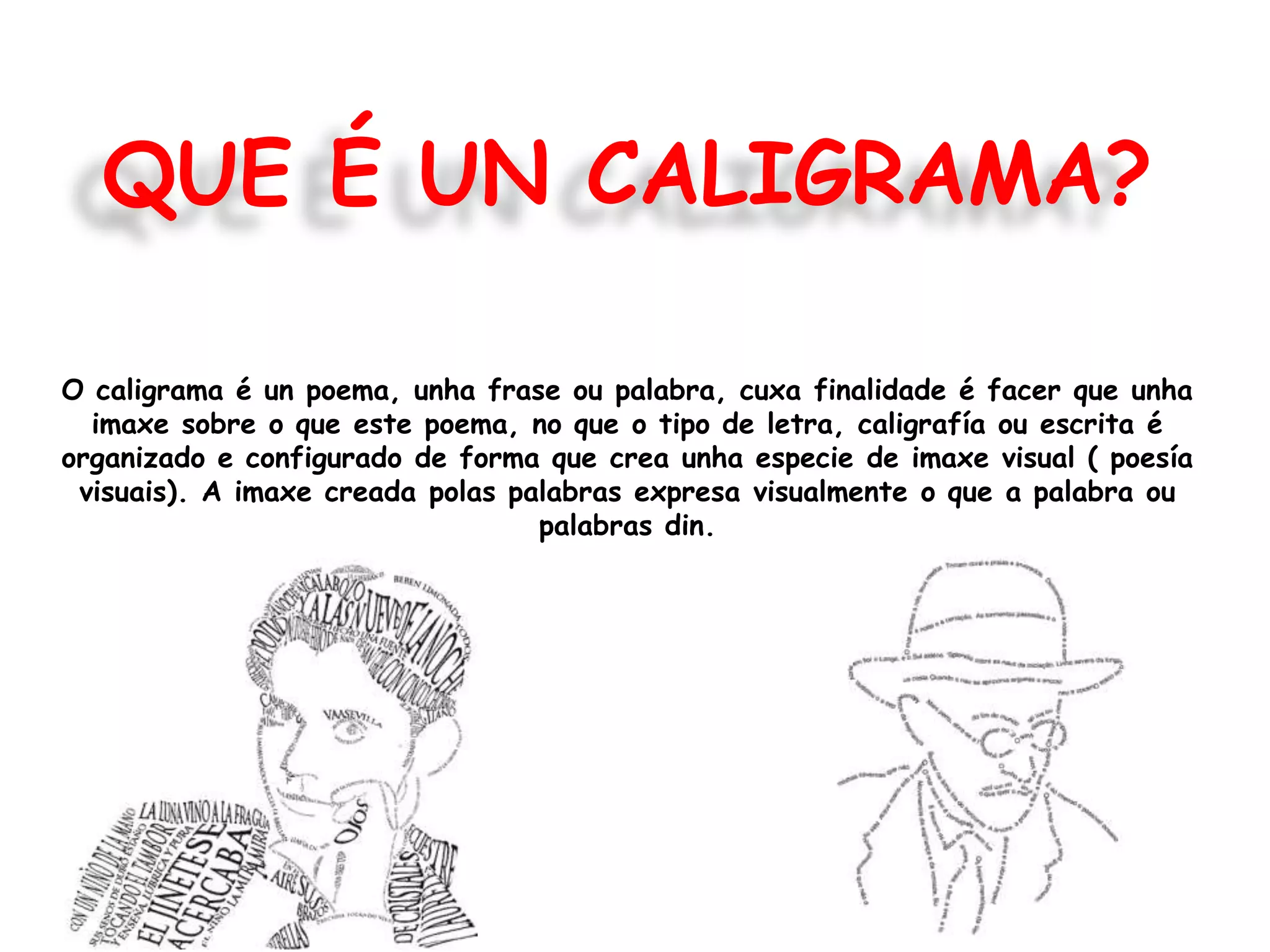O caligrama | PPTX