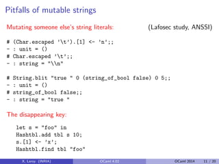 O caml2014 leroy-slides | PDF | Programming Languages | Computing