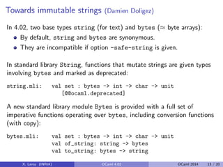 O caml2014 leroy-slides | PDF | Programming Languages | Computing