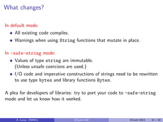 O caml2014 leroy-slides | PDF | Programming Languages | Computing