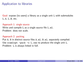 O caml2014 leroy-slides | PDF | Programming Languages | Computing