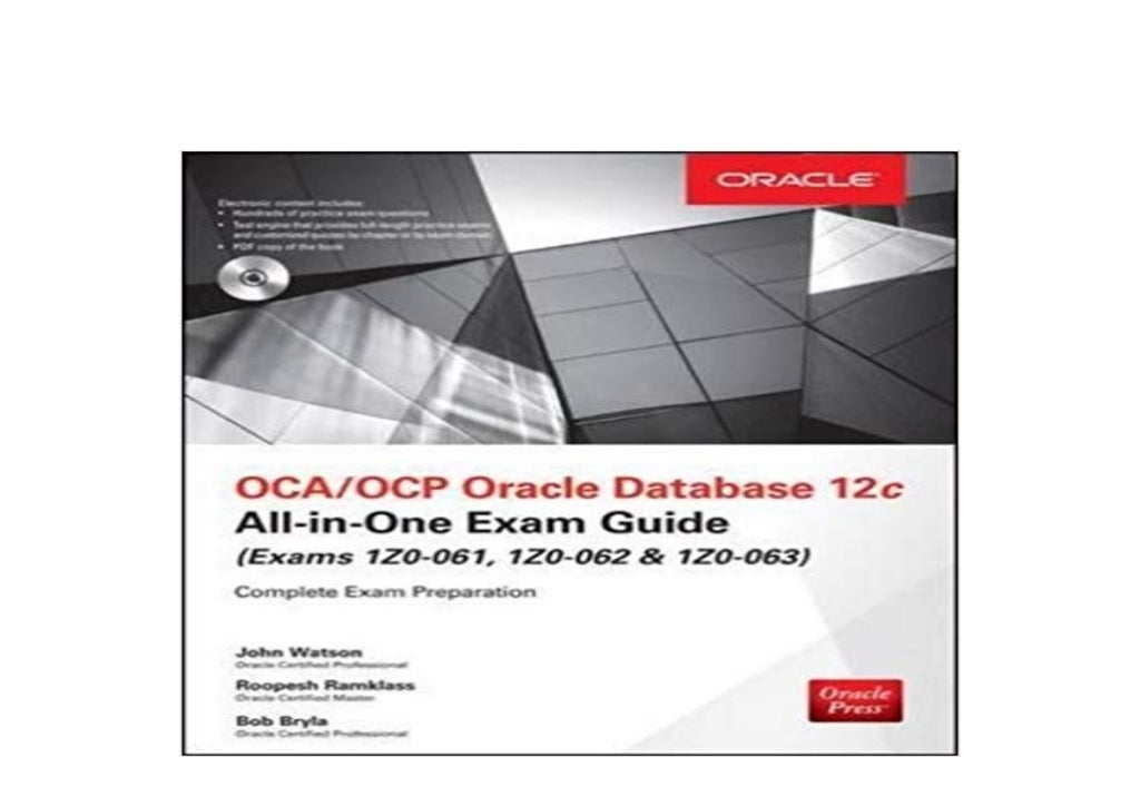 ~[READ]~ OCA OCP Oracle Database 12c All in One Exam Guide Exams 1Z0 ...