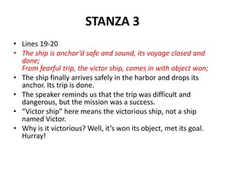 Module-3 American Poetry "O Captain! My Captain! | PPTX