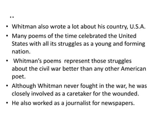 Module-3 American Poetry "O Captain! My Captain! | PPTX