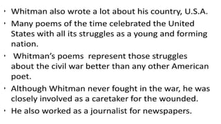 o captain my captain poem by Walt Whitman | PPTX