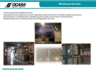Ocasa Logistics Full Service Supply Chain | PPT