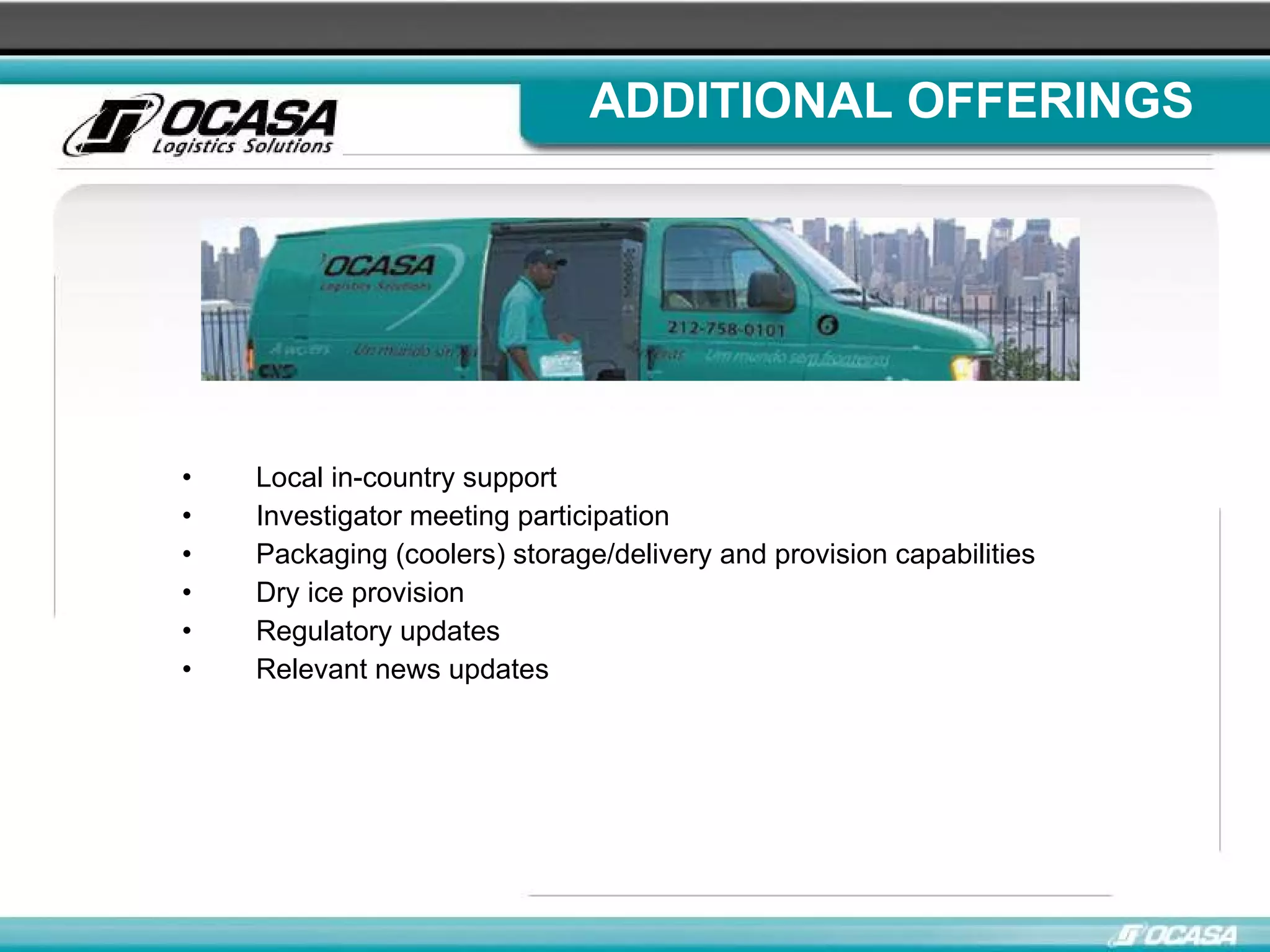 Ocasa Logistics Solutions Company Presentation | PPT