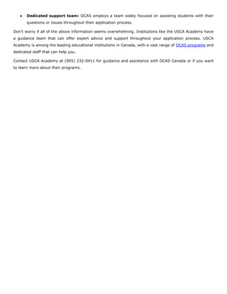 OCAS Programs Demystified: Understanding Your Options for Education and Career | PDF