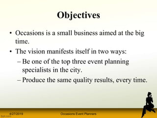 Ocassion event planners_(business_plan) | PPTX