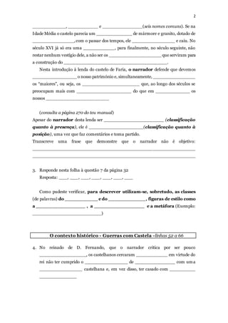 O castelo de faria | DOCX