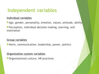 Organizational Citizenship Behavior | PPT