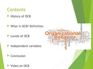Organizational Citizenship Behavior | PPT