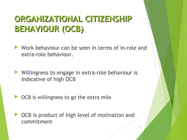 Organizational Citizenship Behavior | PPT