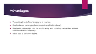 Optimistic concurrency control in Distributed Systems | PPTX