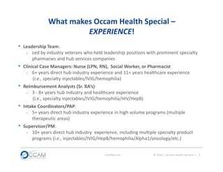 Occam health synopsis 3 7-16 | PPT
