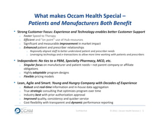 Occam health synopsis 3 7-16 | PPT