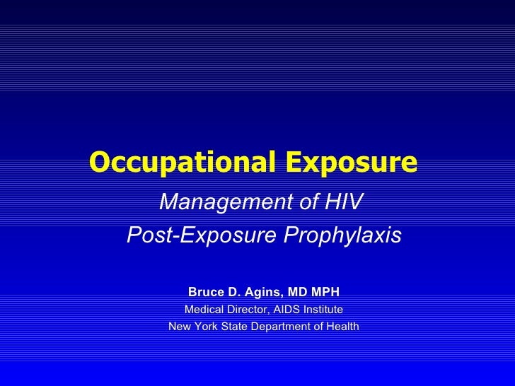 Management of HIV - Post-Exposure Prophylaxis Management of HIV - P…