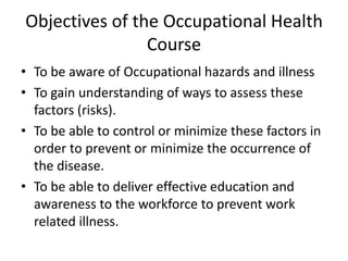 Occupational health and safety management | PPT