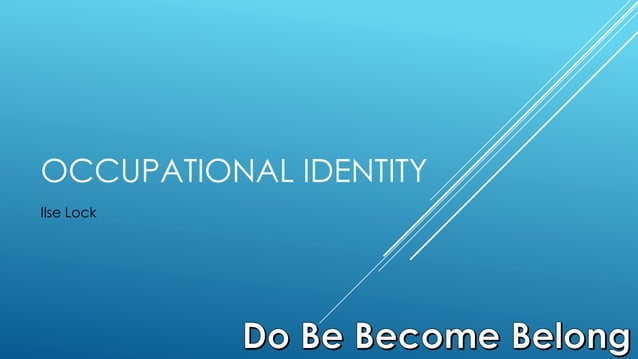 Occupational Identity | PPT