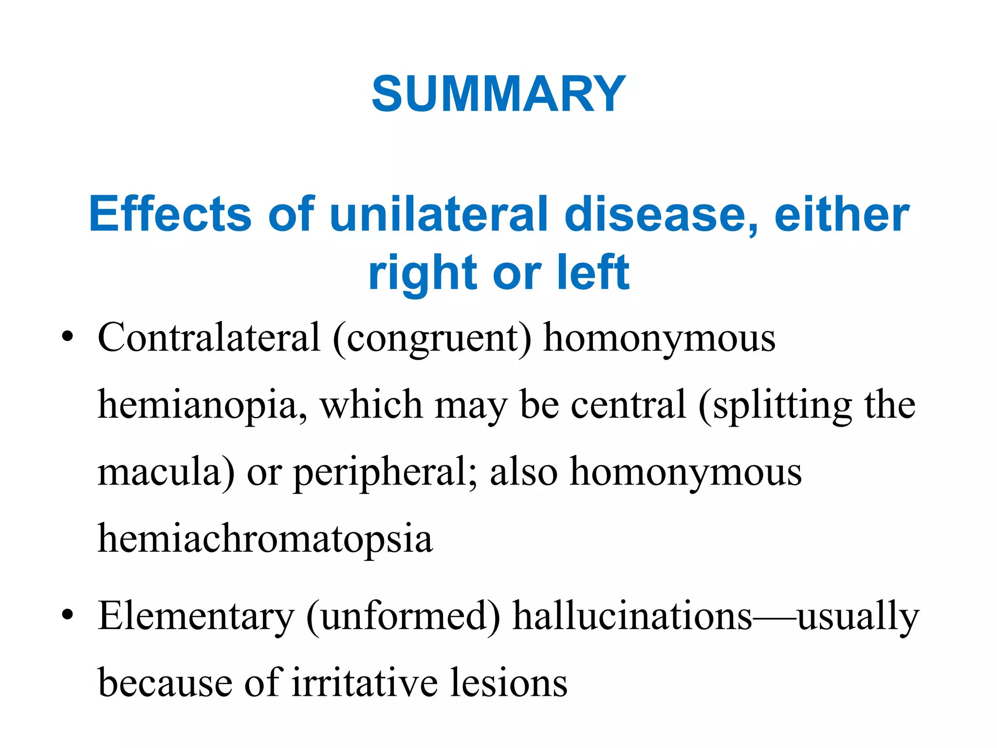 Occipital lobe 2 syndromes nwnw ppt | PPTX