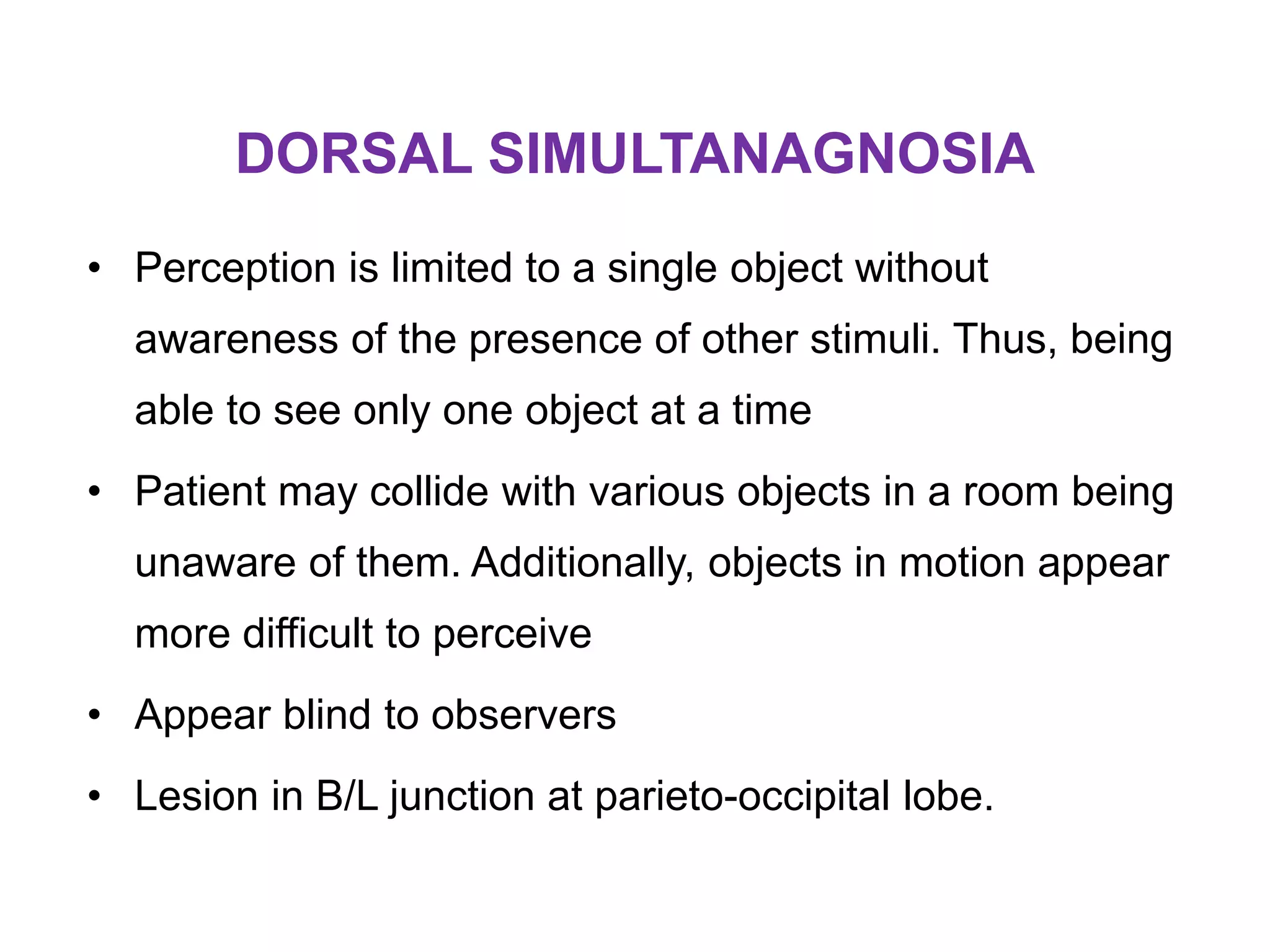 Occipital lobe 2 syndromes nwnw ppt | PPTX