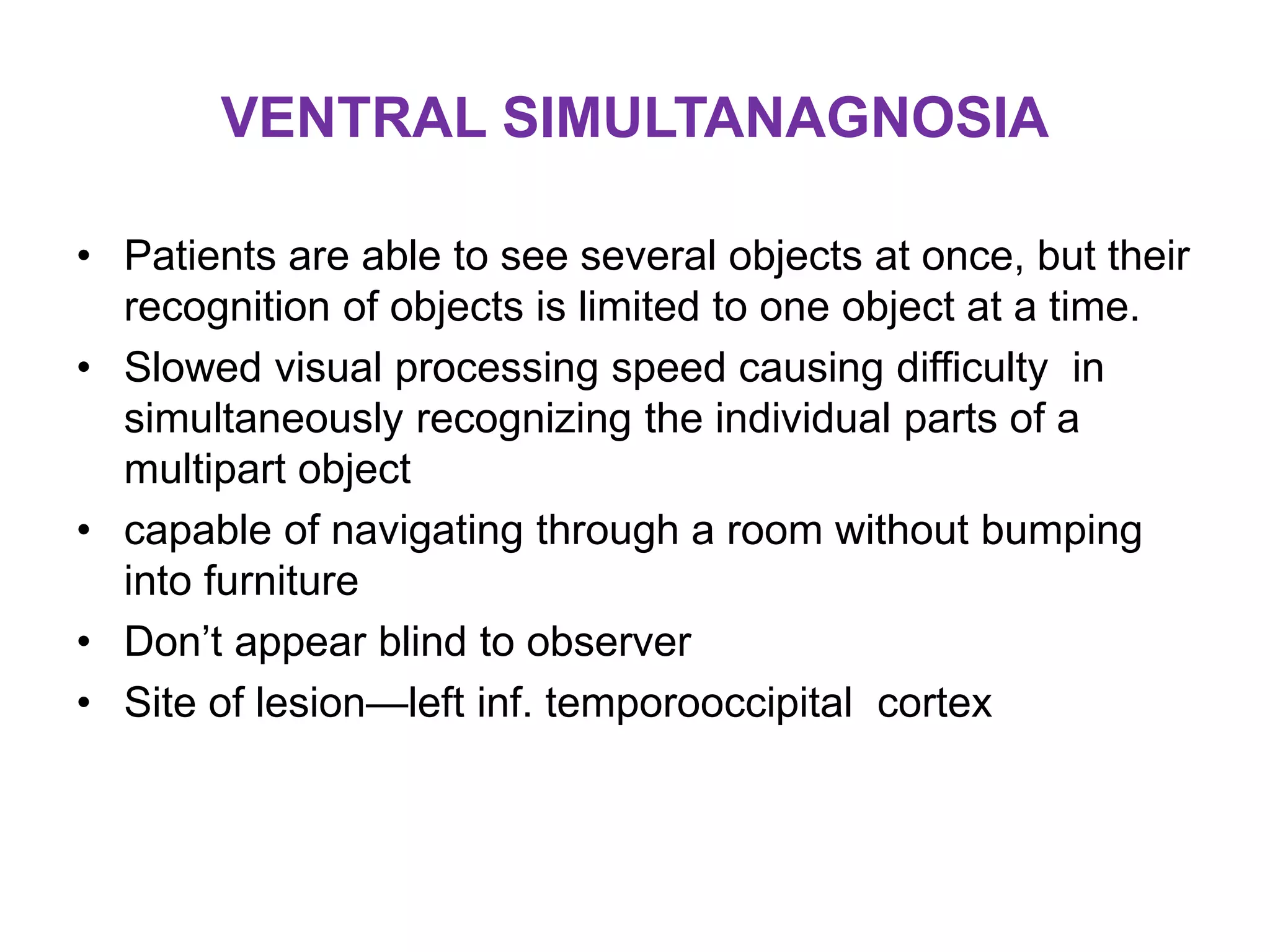 Occipital lobe 2 syndromes nwnw ppt | PPTX