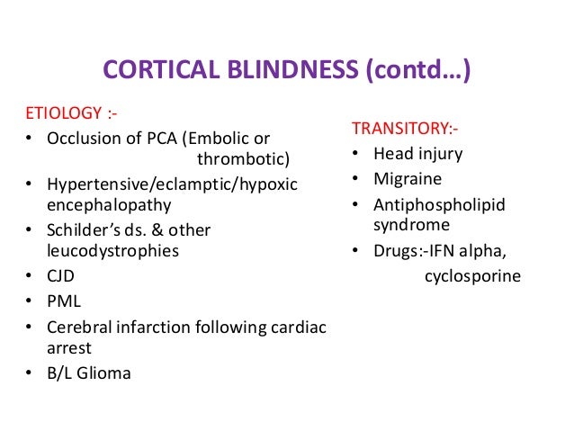 Occipital lobe 2 syndromes nwnw ppt