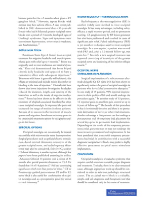 Occipitalneuralgia | PDF