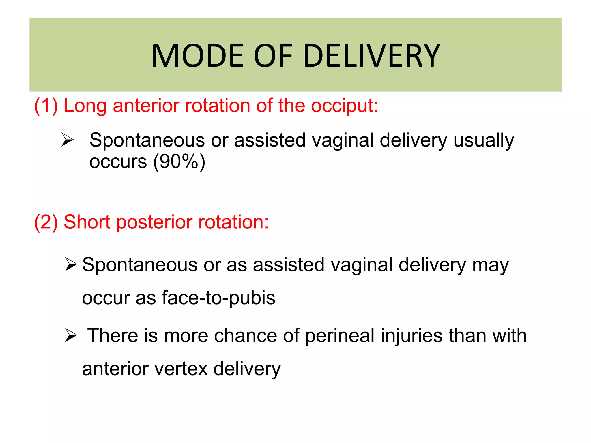 Occipito posterior position | PPTX