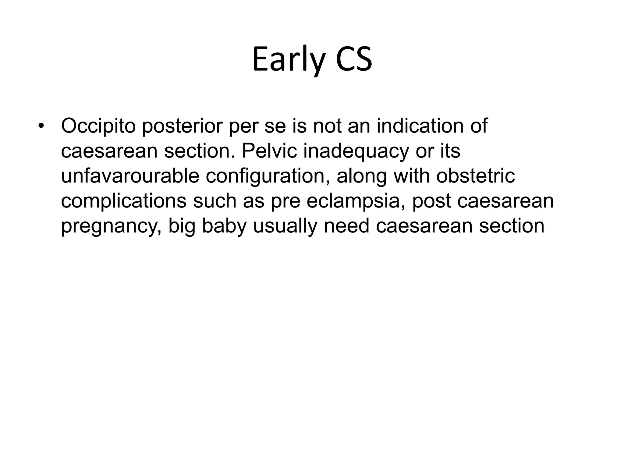 Occipito posterior position | PPTX