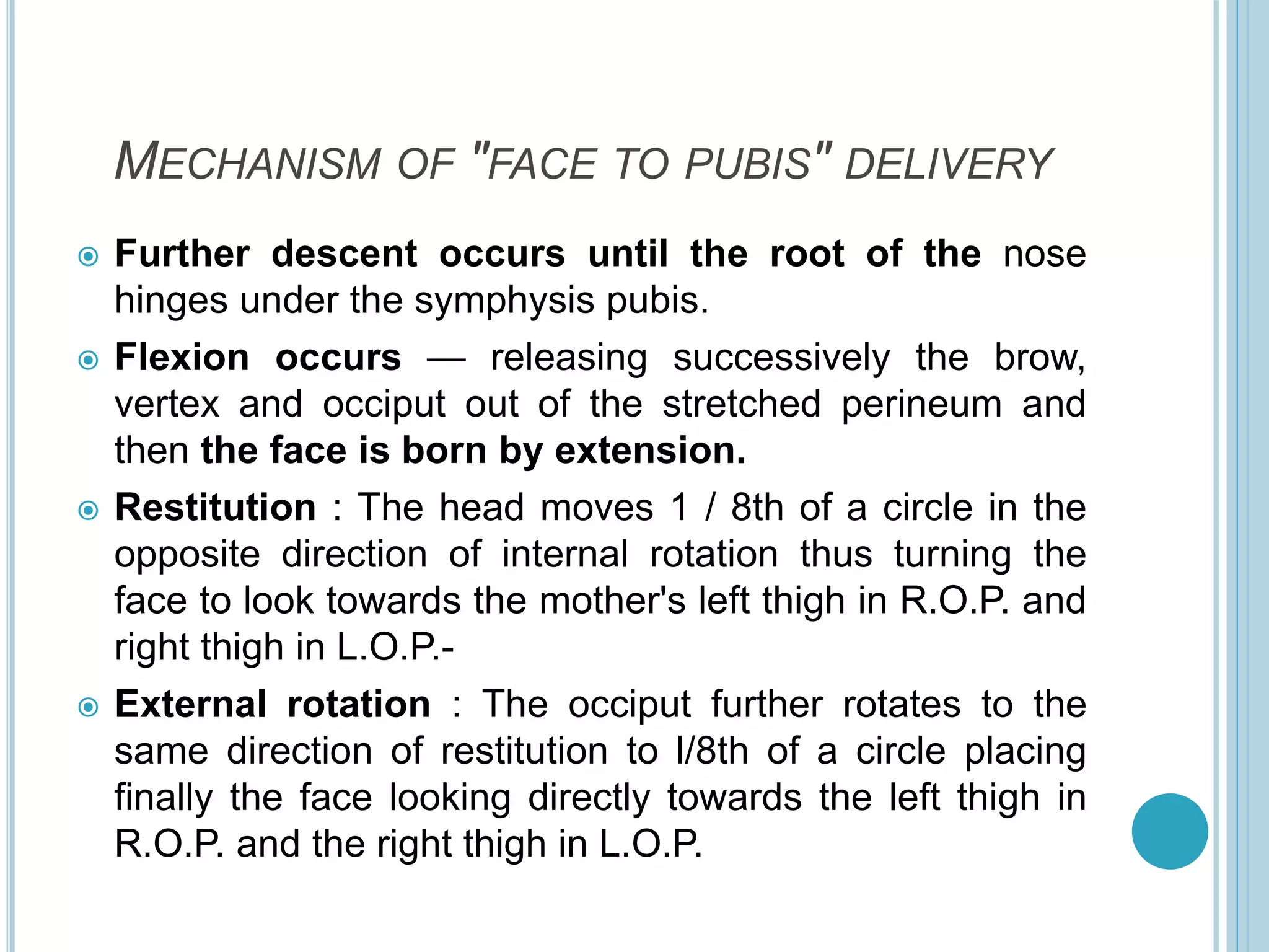 Occipito posterior position | PPT