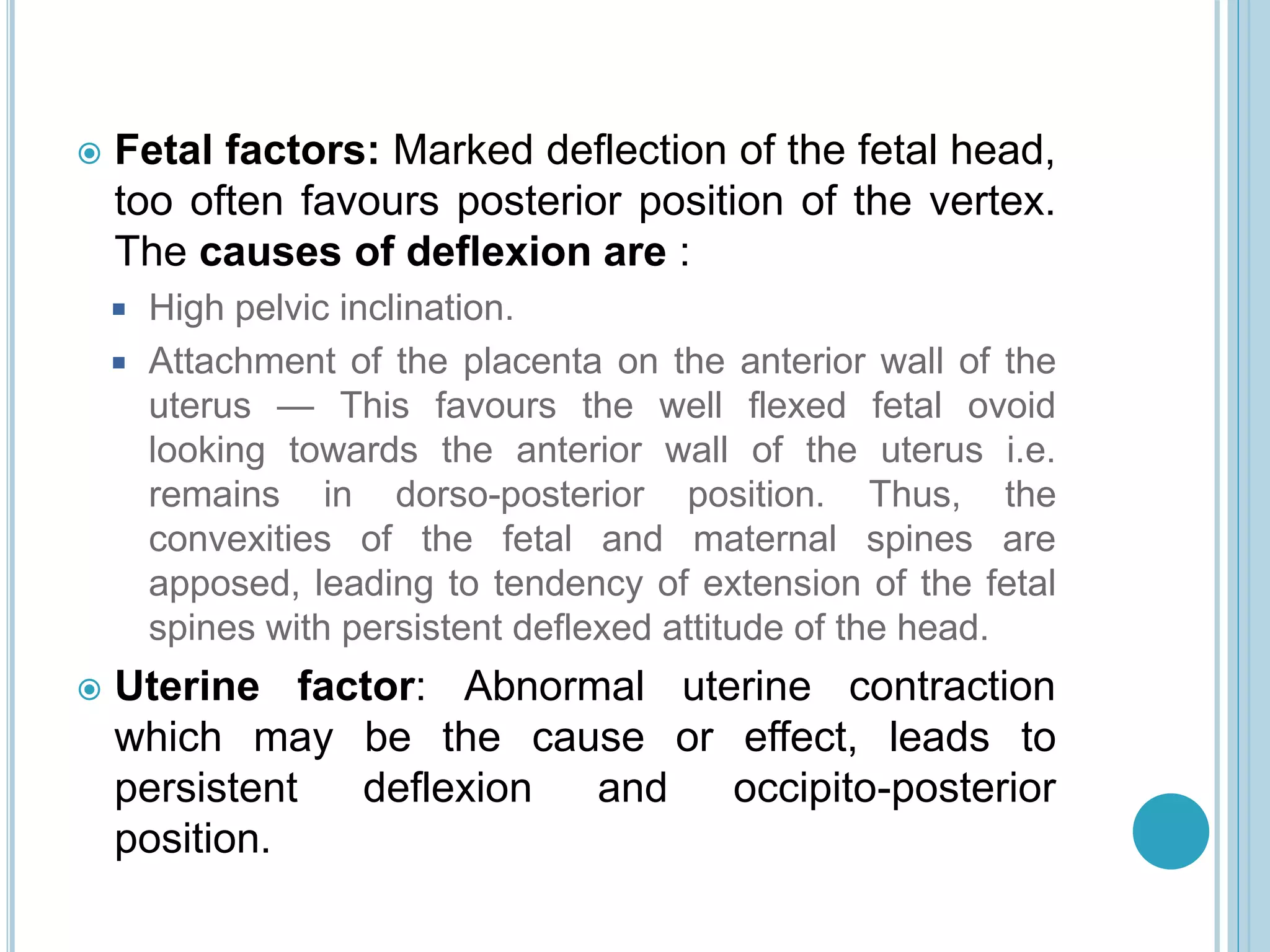 Occipito posterior position | PPT