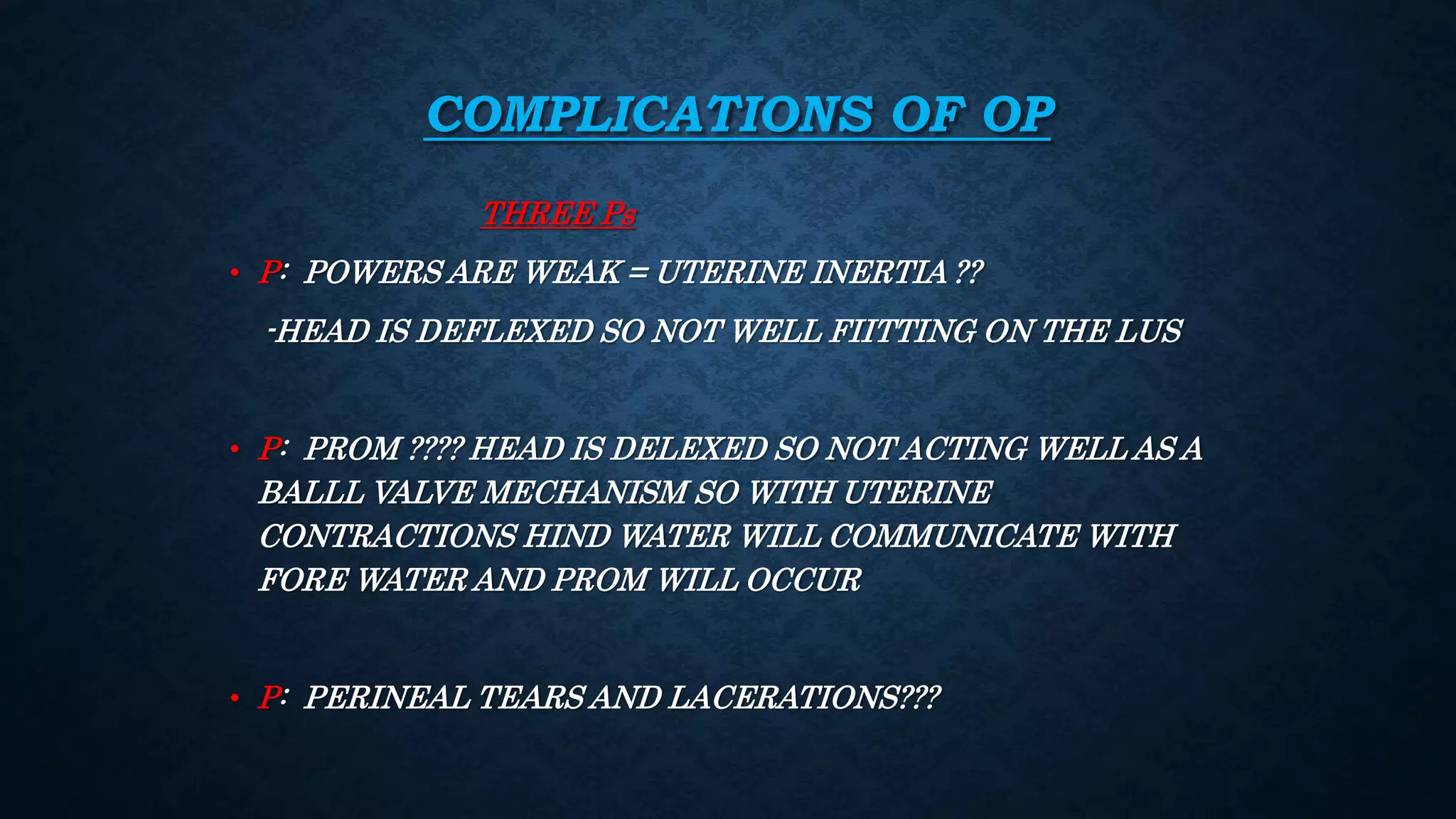 occipito posterior and shoulder presentation.pptx