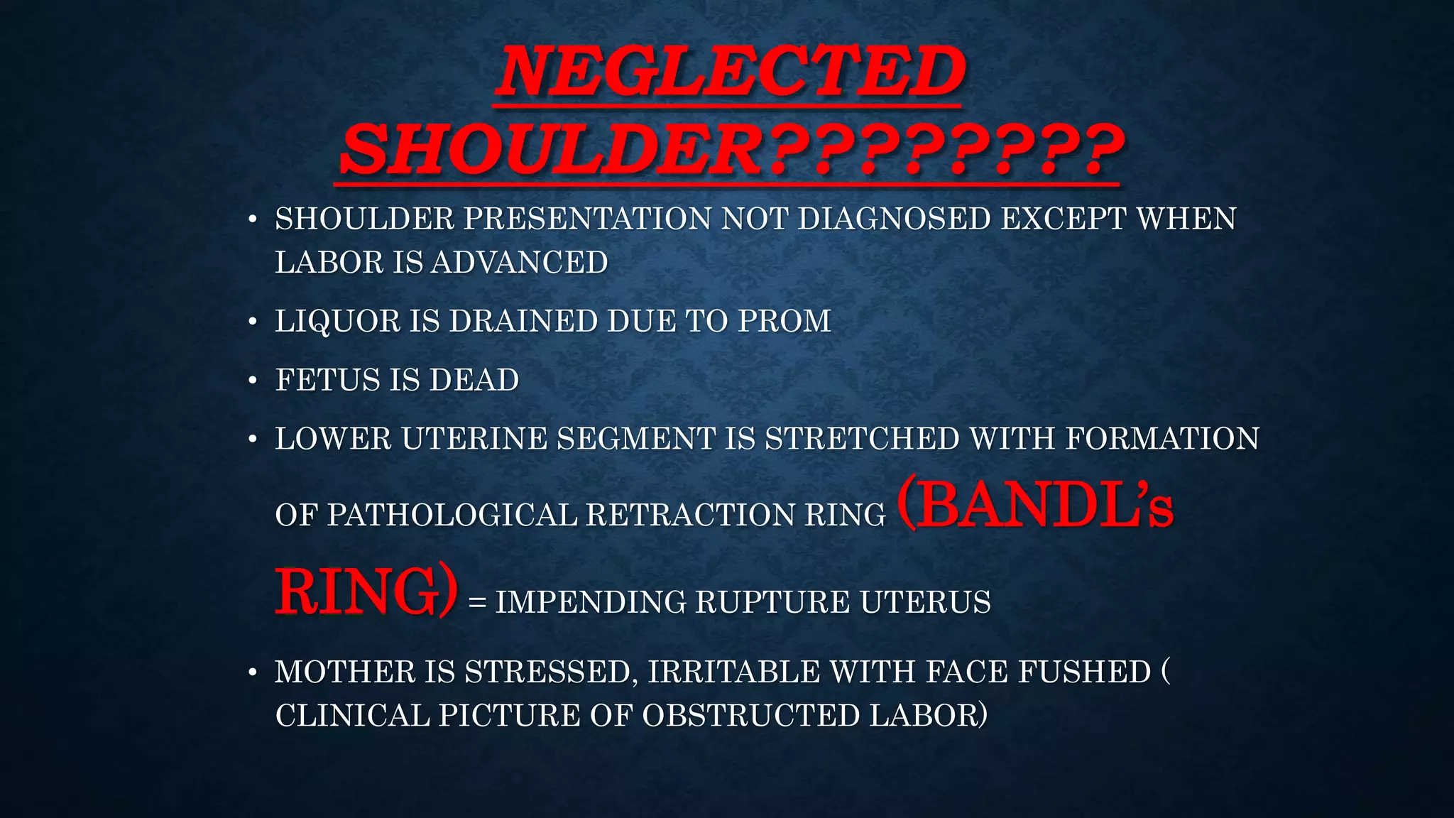 occipito posterior and shoulder presentation.pptx