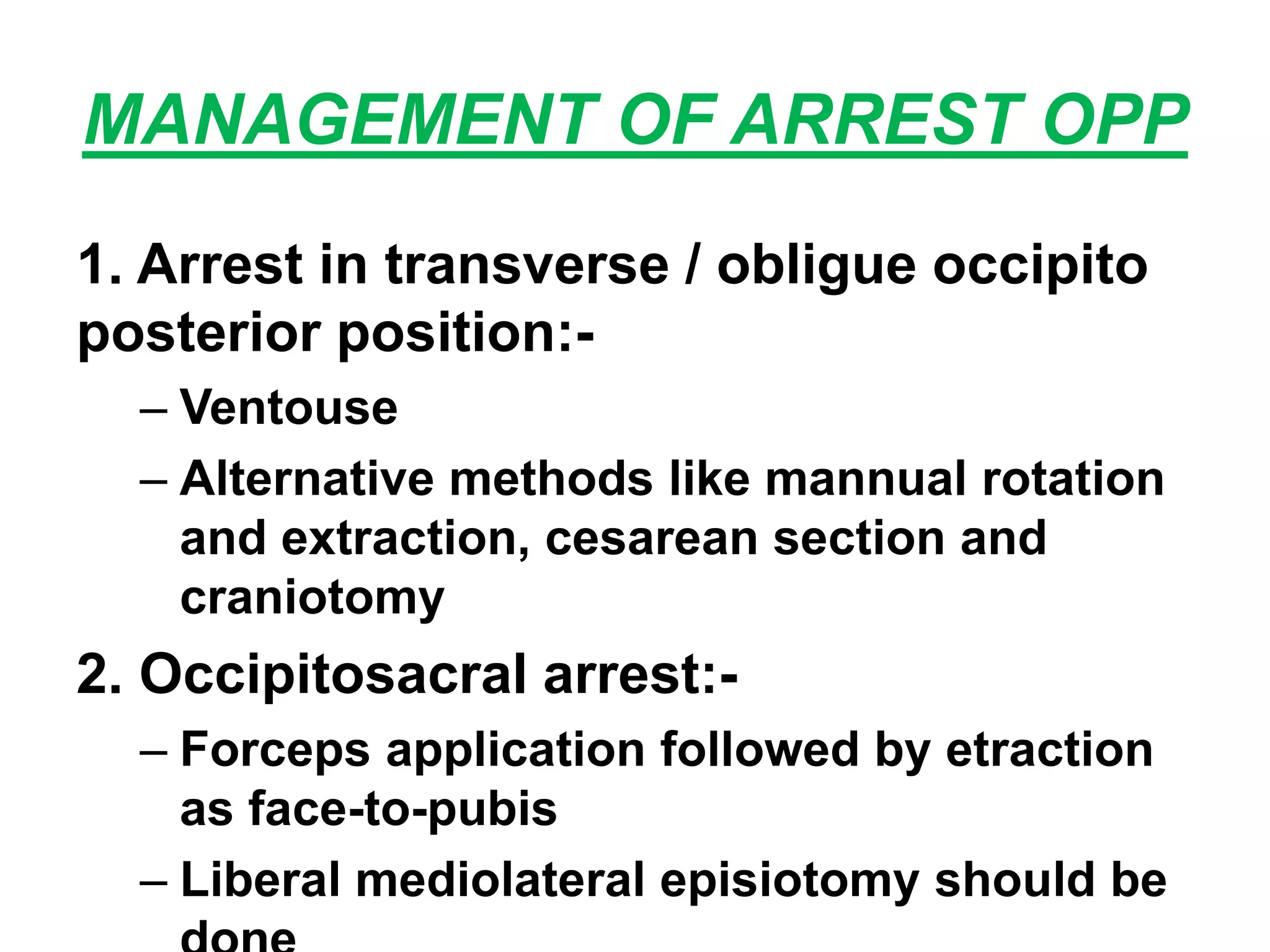 Occipito posterior position | PPTX
