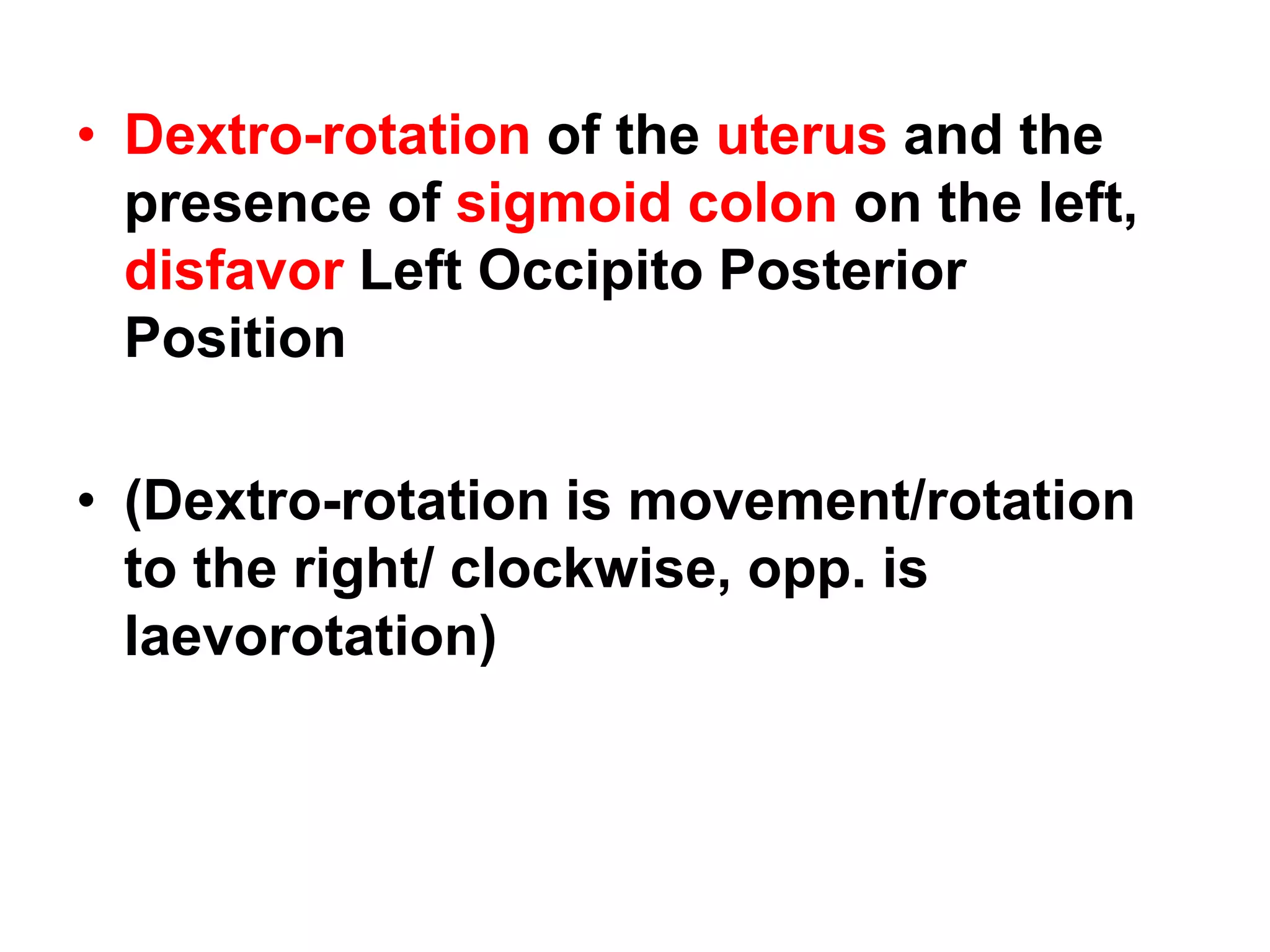 Occipito posterior position | PPTX