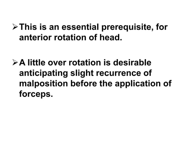 Occipito posterior position | PPTX