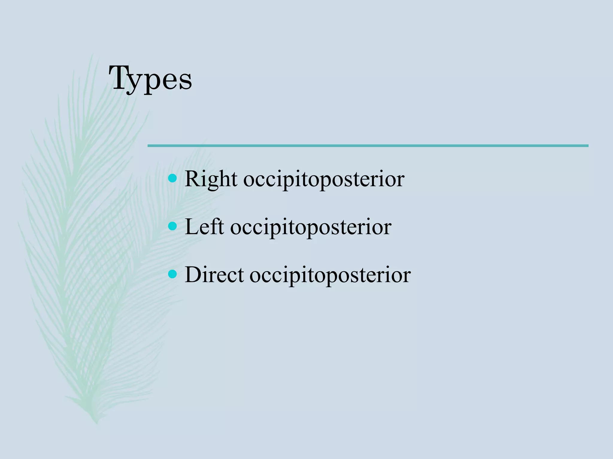 Occipito posterior position | PPTX
