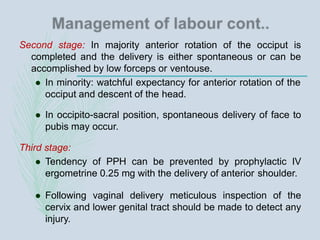Occipito posterior position | PPT