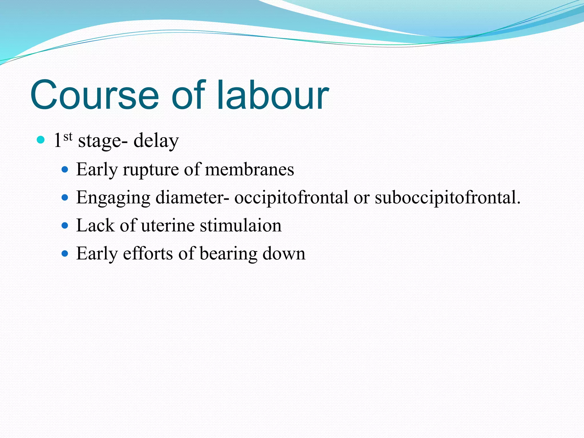 Occipitoposterior position | PPTX