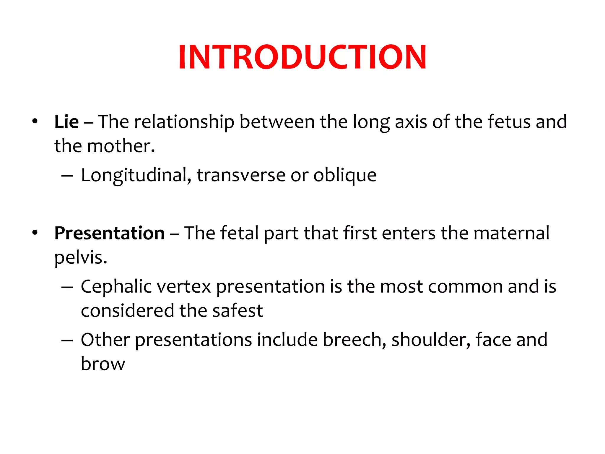 Occipito posterior position | PPT