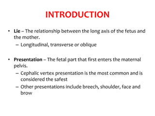 Occipito posterior position | PPT