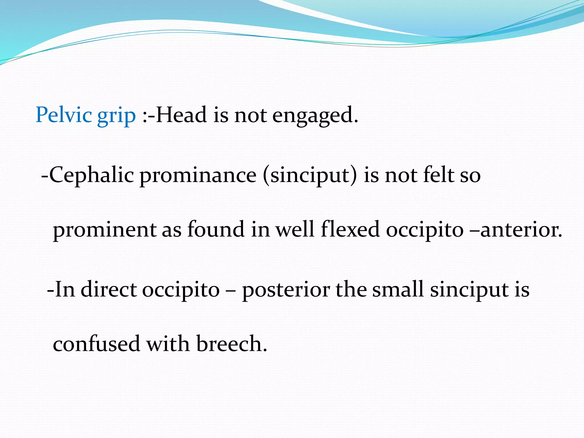 Occipito posterior positition | PPTX