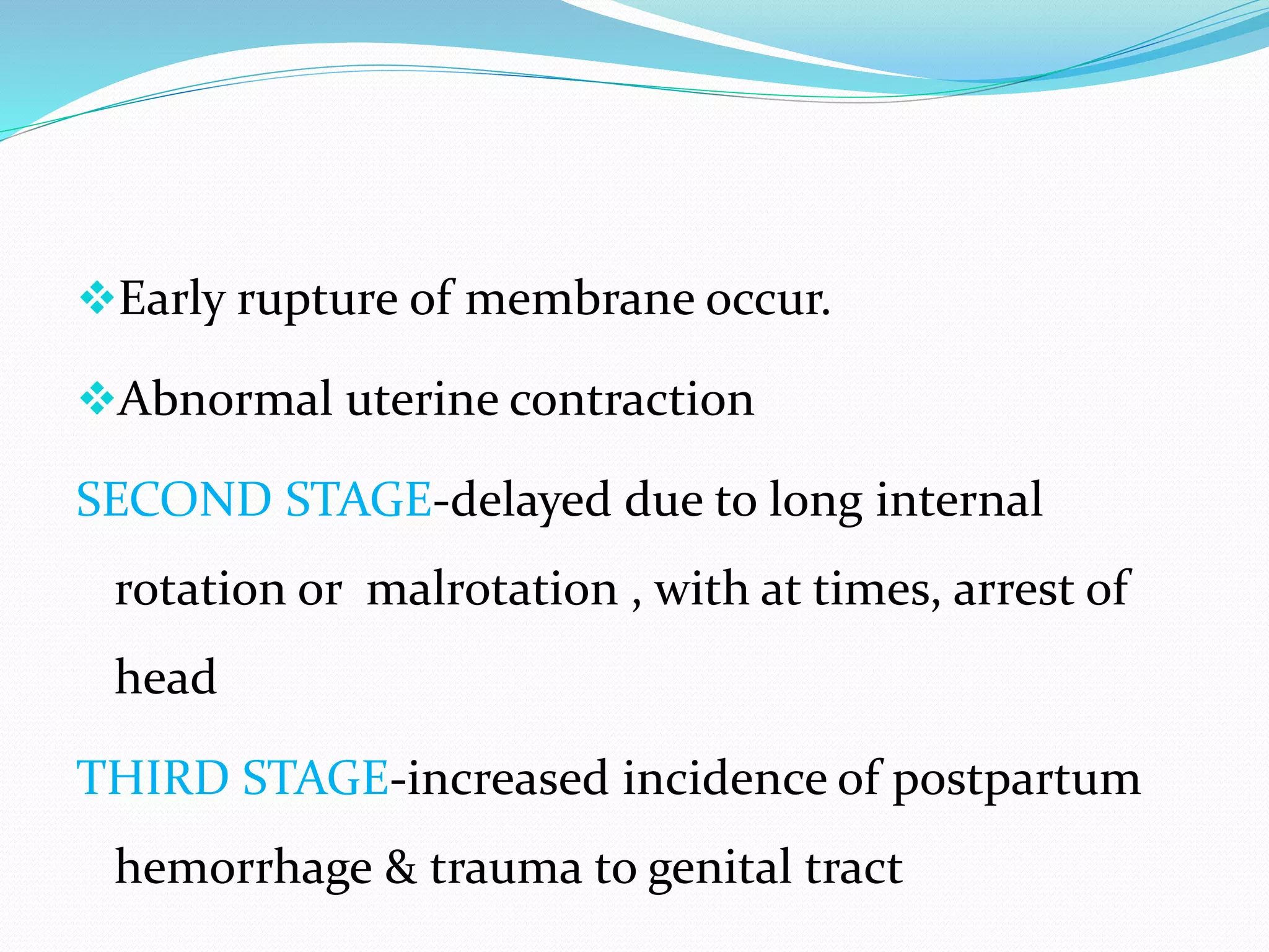 Occipito posterior positition | PPTX
