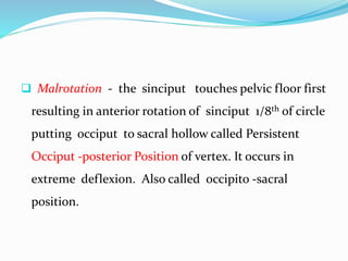 Occipito posterior positition | PPTX