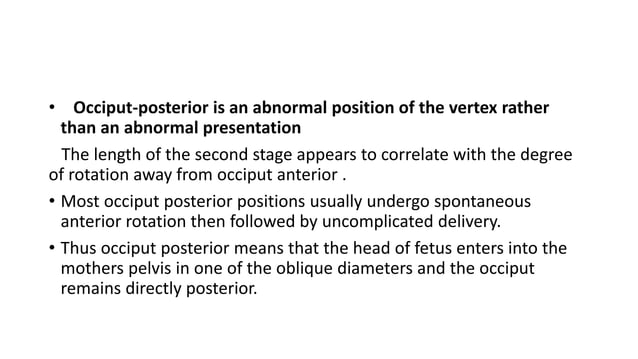 occiput posterior presentation.pptx