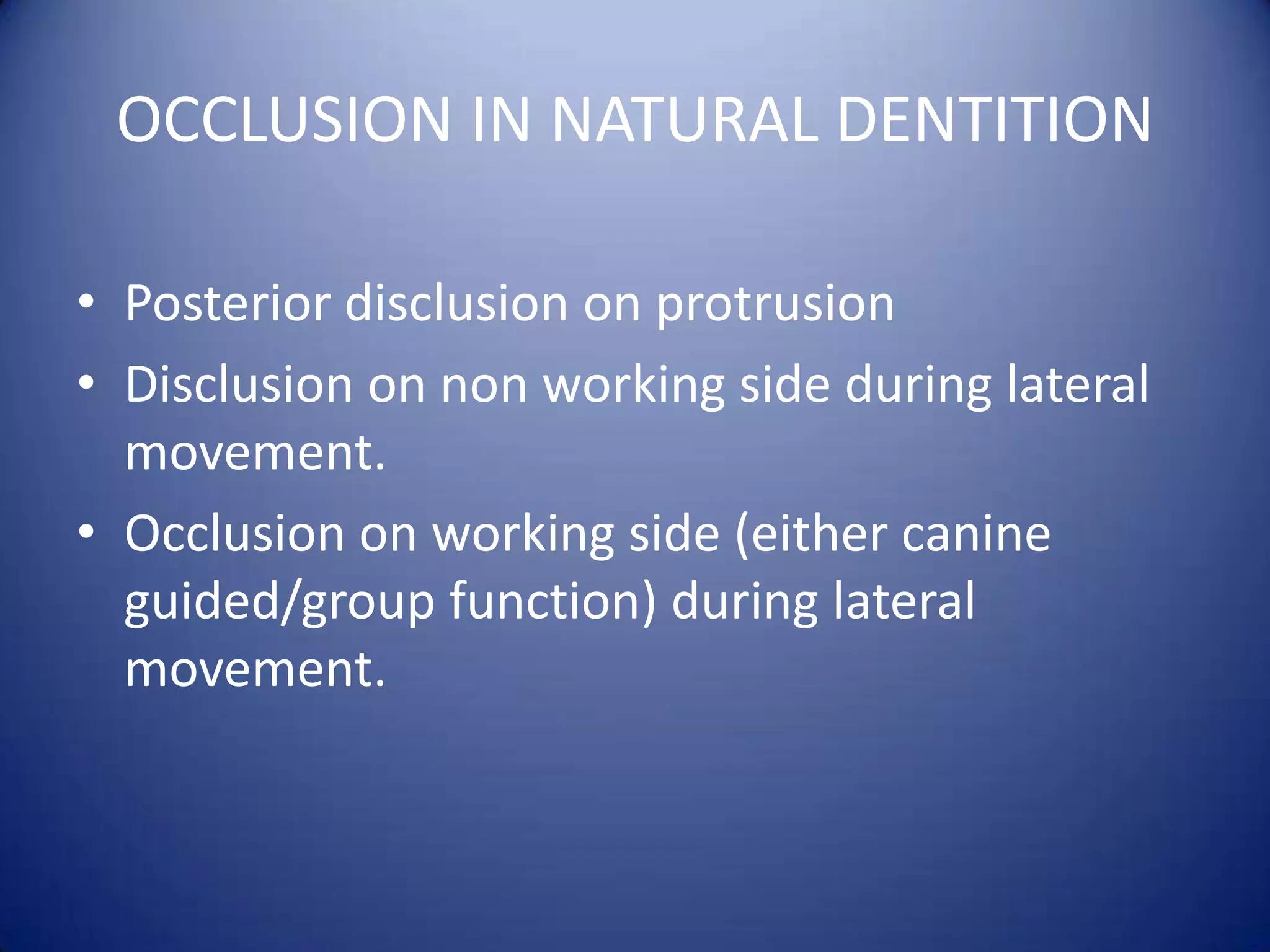 Occluion in prosthodontics | PPTX