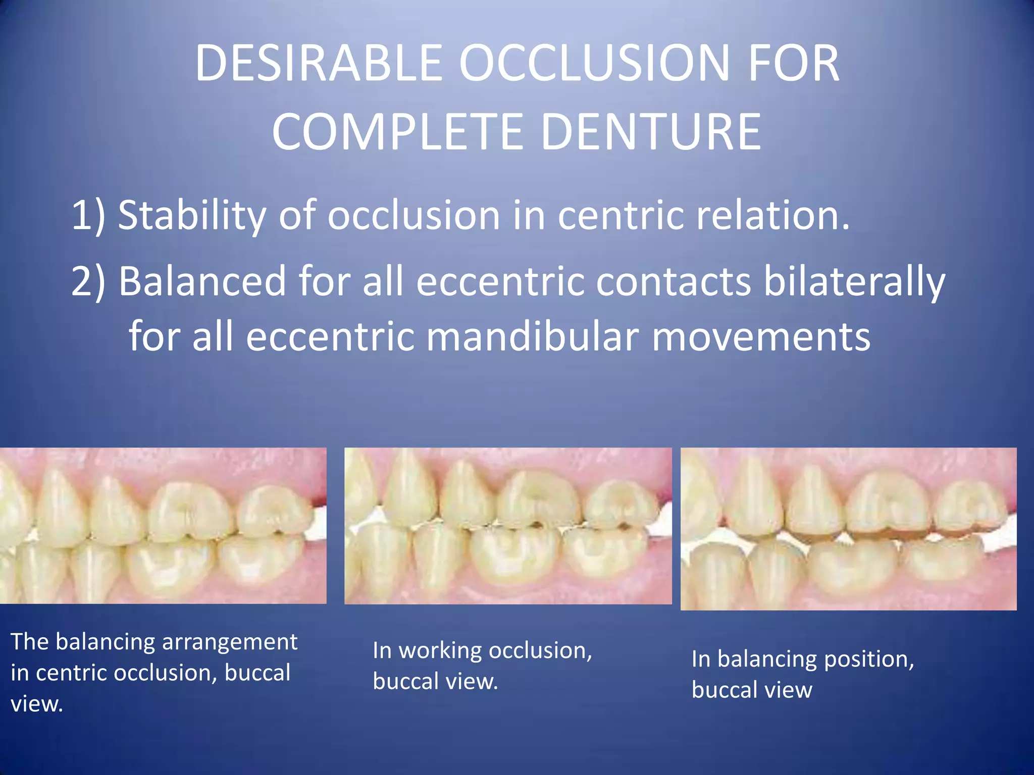 Occluion in prosthodontics | PPTX